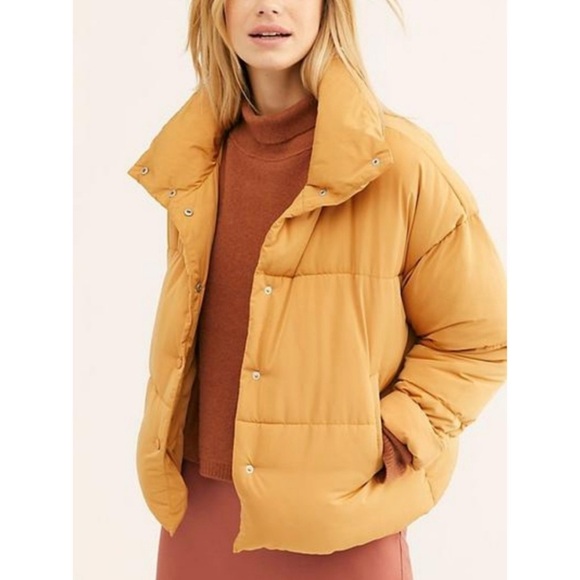 Free People | Jackets & Coats | Free People Mustard Yellow Weekender ...
